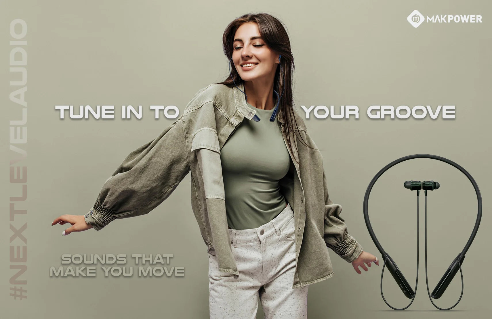 Best wireless neckband headphones – MakPower